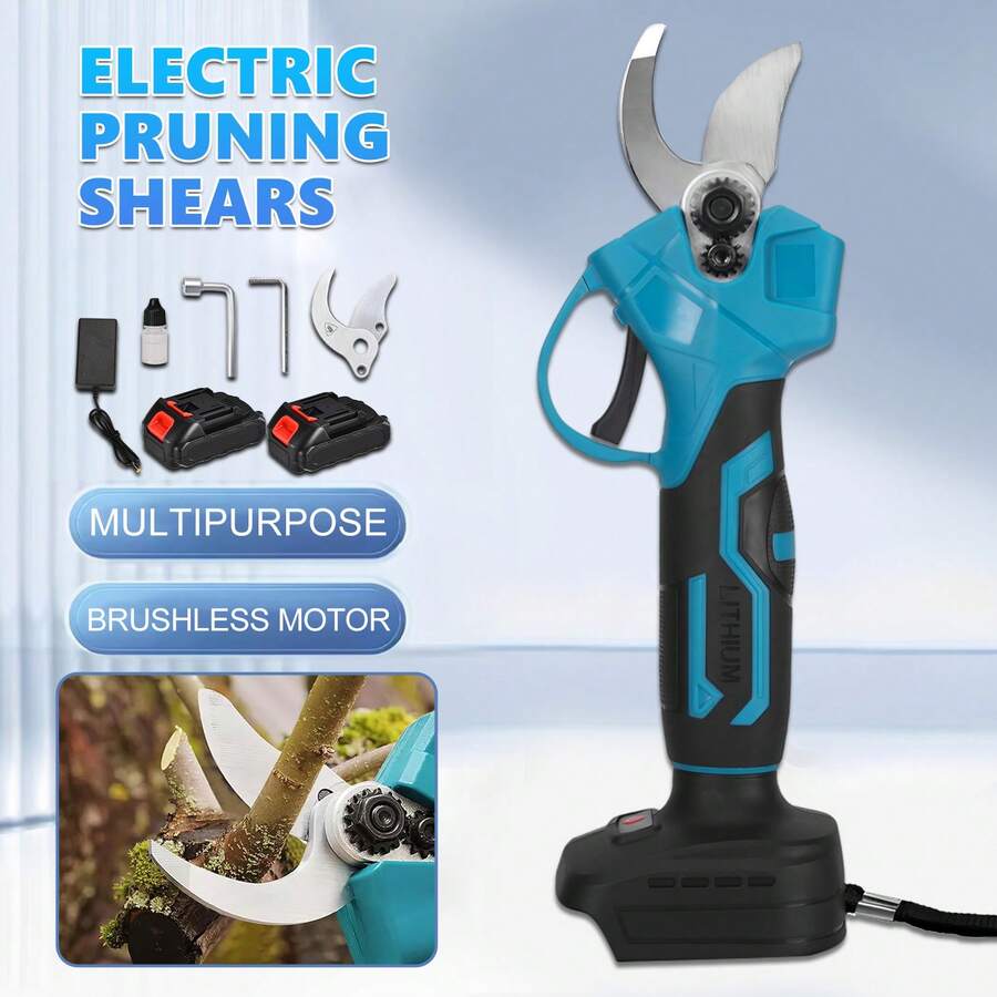 Electric Pruning Shears 30mm Garden Cordless Electric Secateurs ...