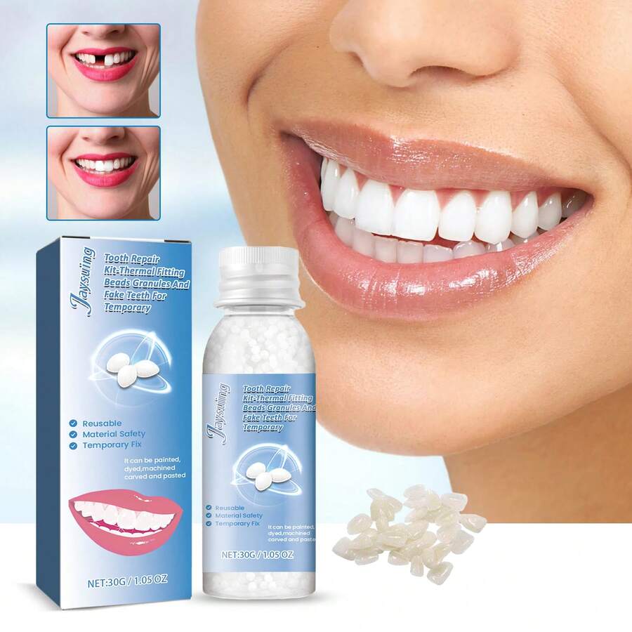 Moldable Dental Gel Dentures Temporary Fillings Cavities And Teeth ...