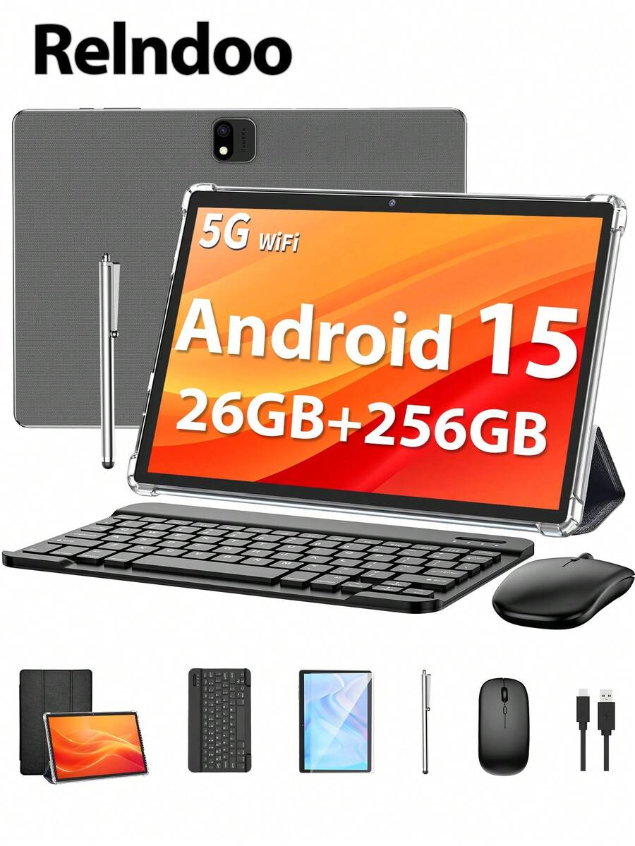 Relndoo Tablet Android 15 Latest Version, 2025 Android Pad, 10.1-Inch ...