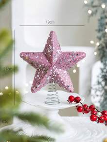 Estrella de cinco puntas de espuma (Decoración para la cima del árbol ...
