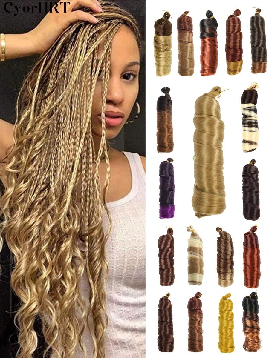 22 Inch Synthetic French Curly Heat Resistant Hair Extensions Natural ...
