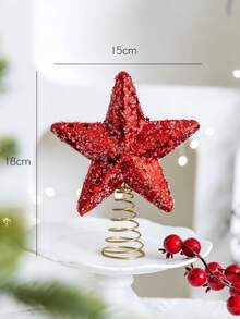 Estrella de cinco puntas de espuma (Decoración para la cima del árbol ...