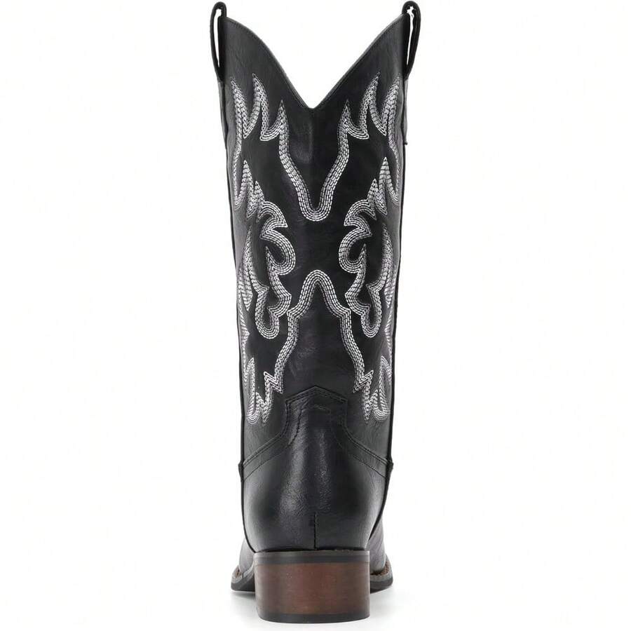 Botas vaqueras de media pantorrilla de estilo occidental, botas ...