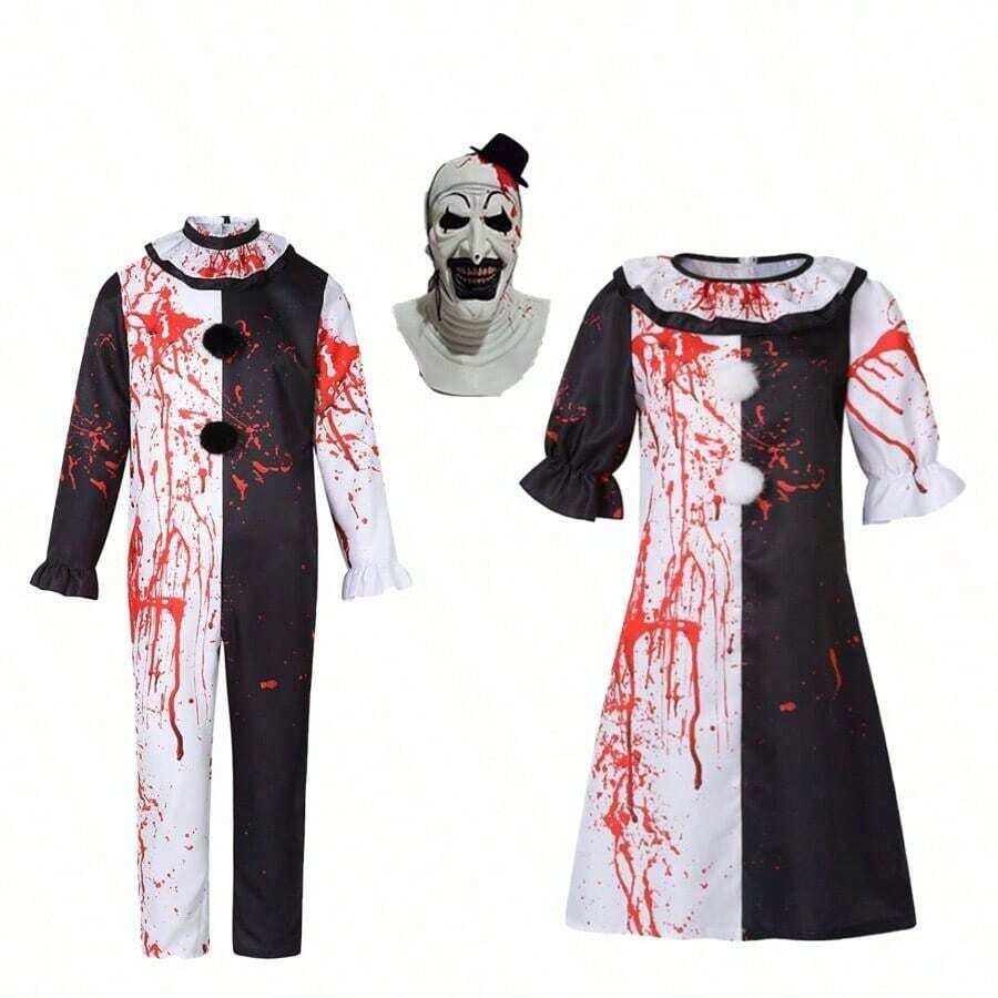 Terrifier Halloween Costume, Scarecrow Costume With Blood Stains ...