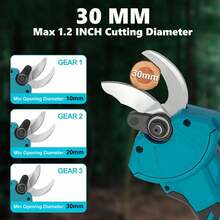 Electric Pruning Shears 30mm Garden Cordless Electric Secateurs ...