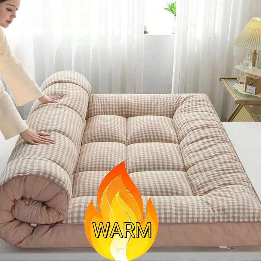 Winter Warm Bamboo Mattress Topper - Plush & Breathable Tatami Floor ...