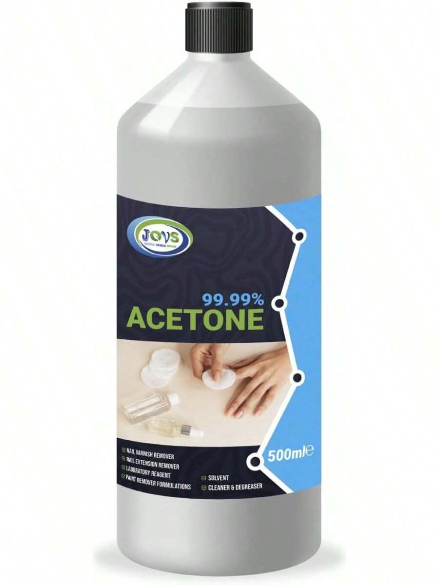 JOVS 99.99% Pure Acetone 500 Ml – High-Strength Nail Polish Remover For ...