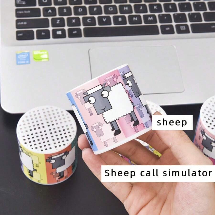 Novelty Flip Sheep & Cow Sound Maker, White Plastic Creative Prank ...