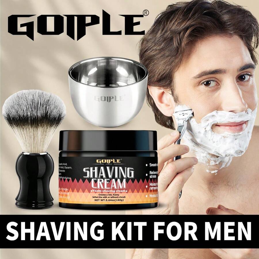 Goiple 160g Professional Shaving Cream For Men, Smooth Shaving Soap ...