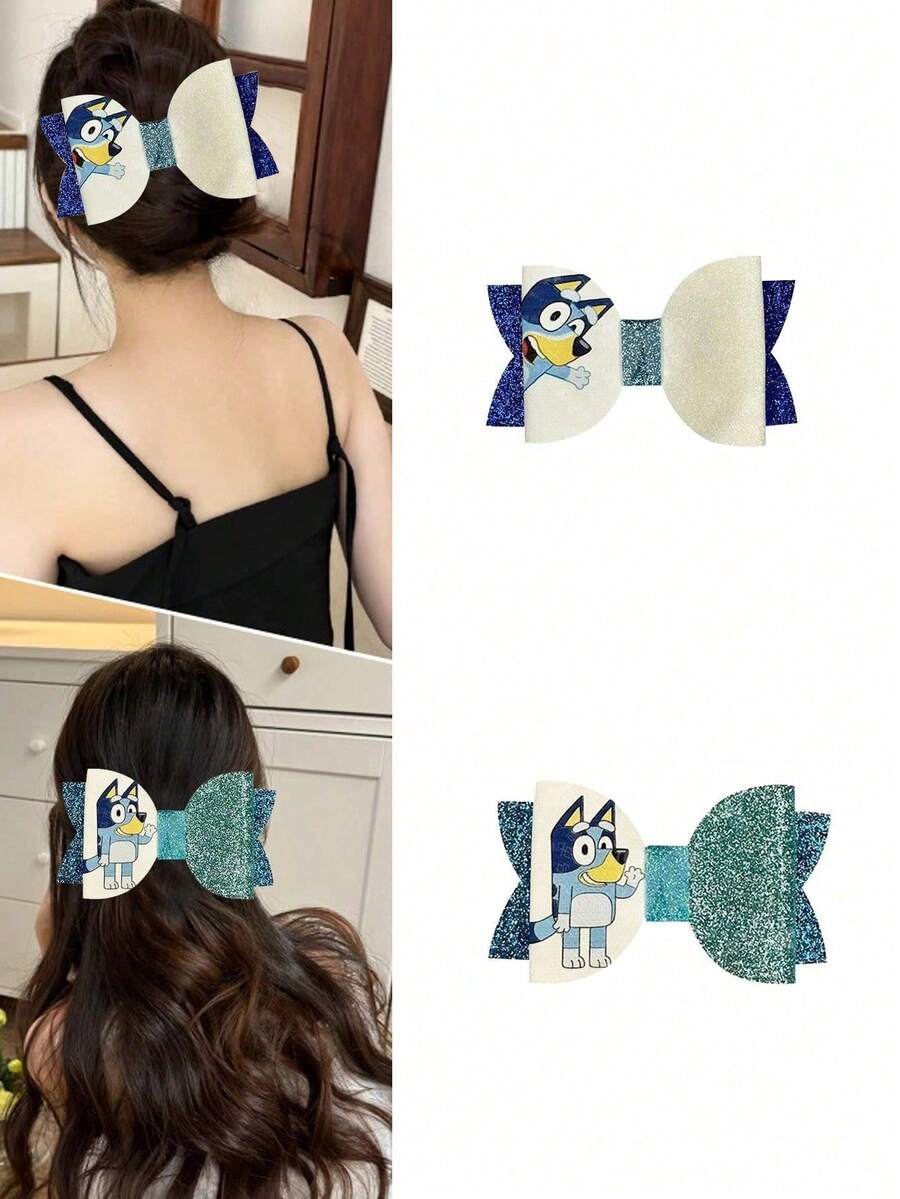 Blueys Haarclip Cartoon Bluey Bingo Hund süß Coco Rusty Muffin Haarclip ...