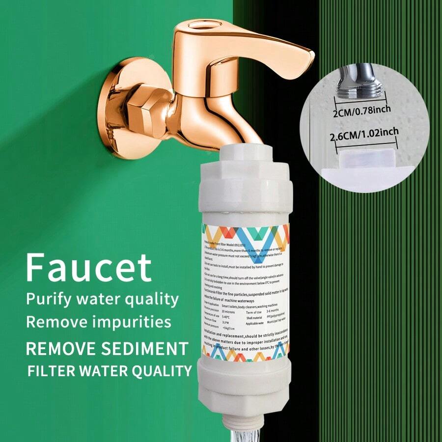 Kitchen & Bathroom Water Purifier Faucet Filter, Home Water Filtration ...