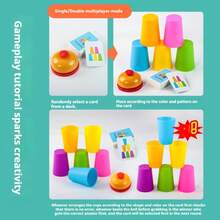 A Set Of Battle Stacking Cups, (54 Cards, 12 Cups, 1 Bell) Tabletop ...