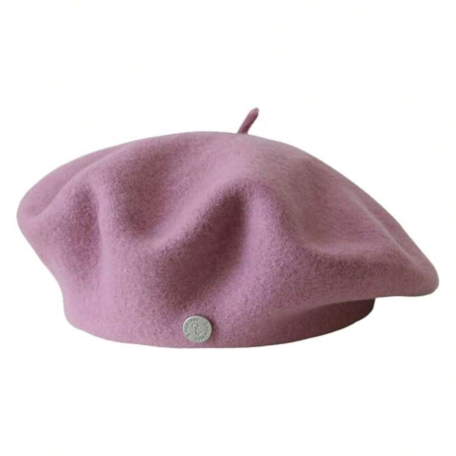 Women Wool Beret Hat Classic French Wool Hat Artist Beret WinterColor ...