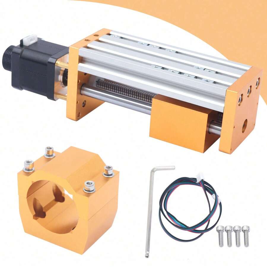 Metal Z Axis 85mm (With Motor)CNC3018plus CNC Router Z Axis Slide Stroke 85mm Linear W/Stepping ...