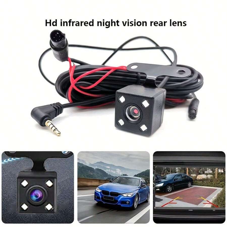 Universal Car Rear View Camera 4 LED HD Night Vision Reversing Reverse ...