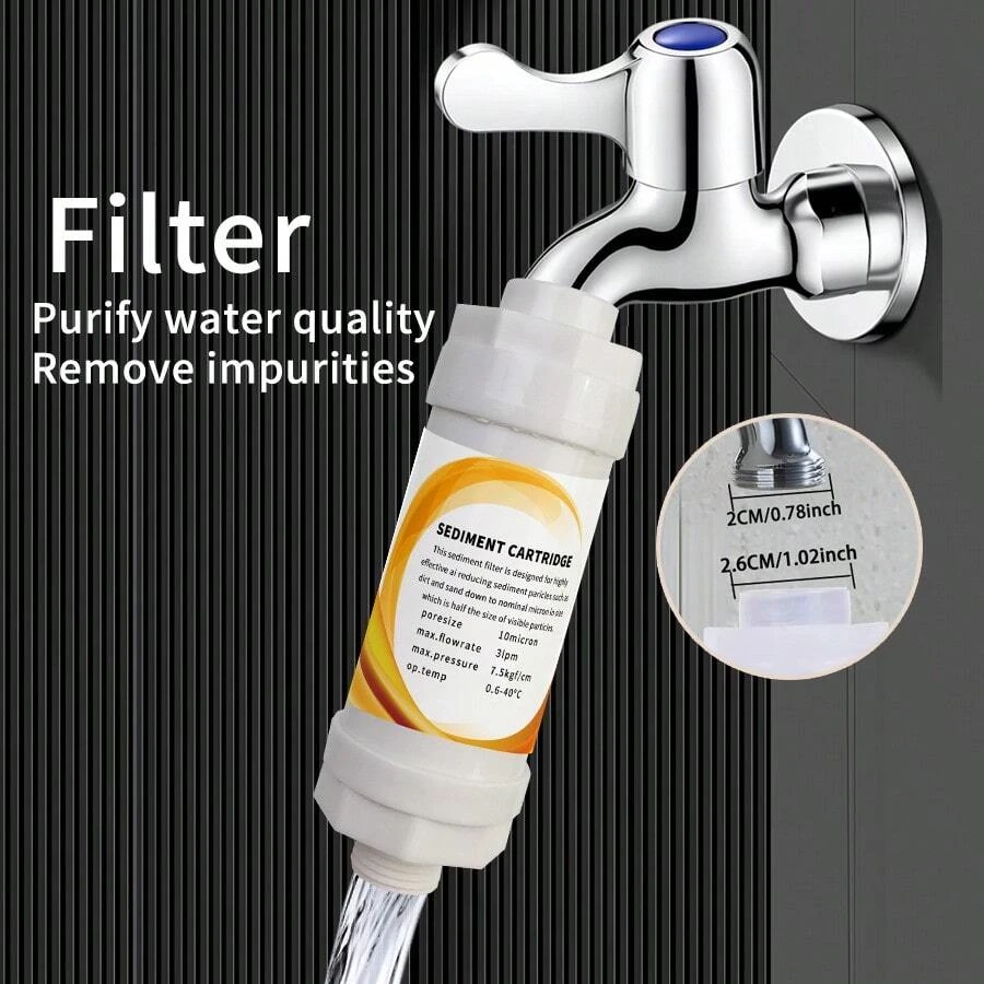 Faucet Water Filter, Home Plumbing Water Purifier, Dual Filtration To ...
