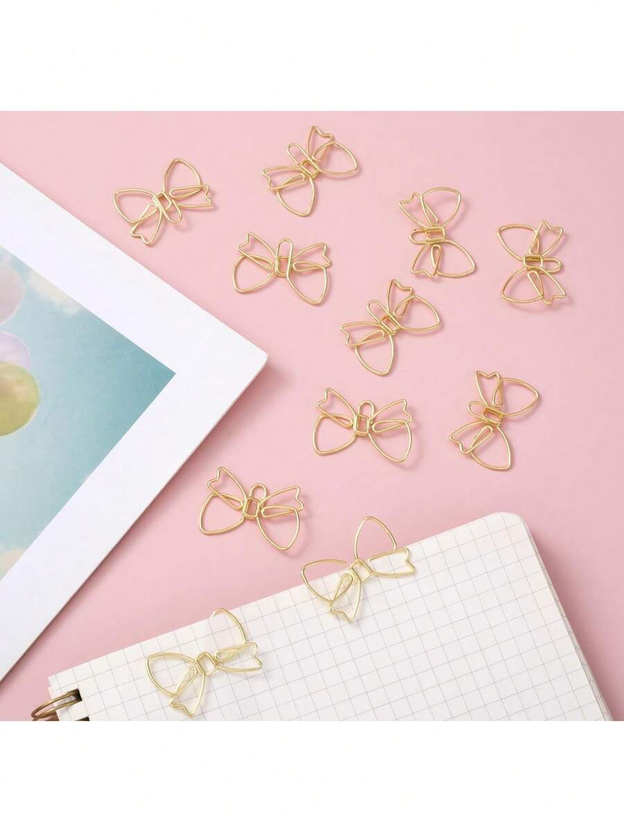 50PCS Butterfly Paper Clips, Fixed Book Paper Clips, Creative Design ...