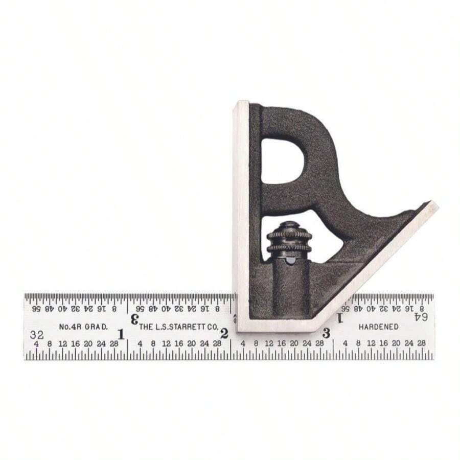 Starrett Steel Combination Square With Square Head - 12" Blade Length ...