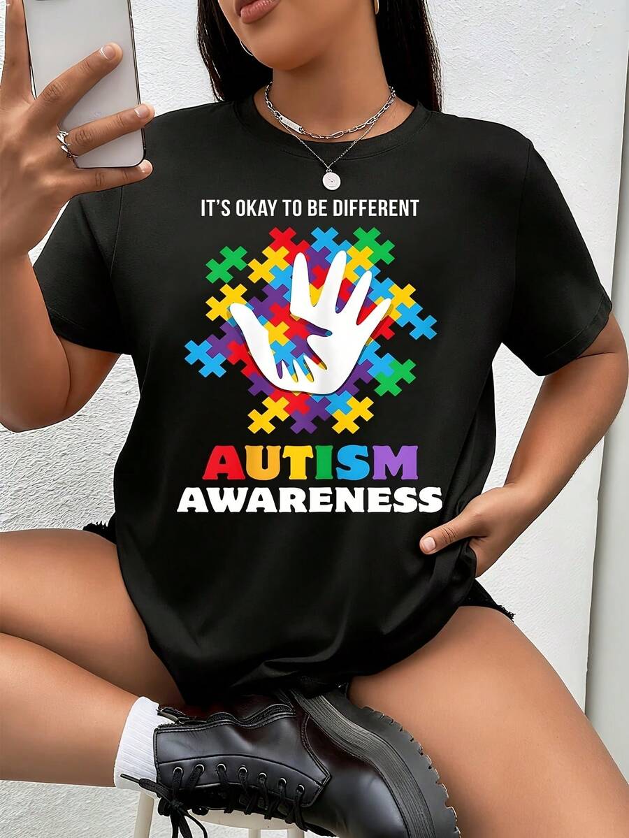 Its Ok To Be Different Autisic Awareness Acceptance Kind Hand 1 Pcs ...