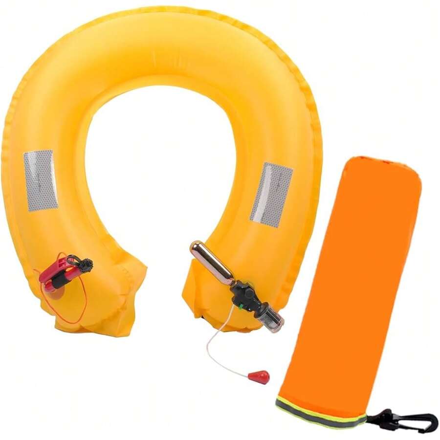 Falling Water Protection Lifebuoy Automatic Inflatable Portable Self ...