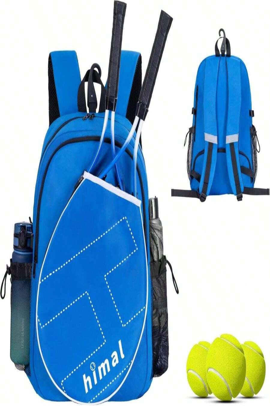 UNIHIMAL Tennis Bag Tennis Backpack For Men Women, Large Capacity Holds ...
