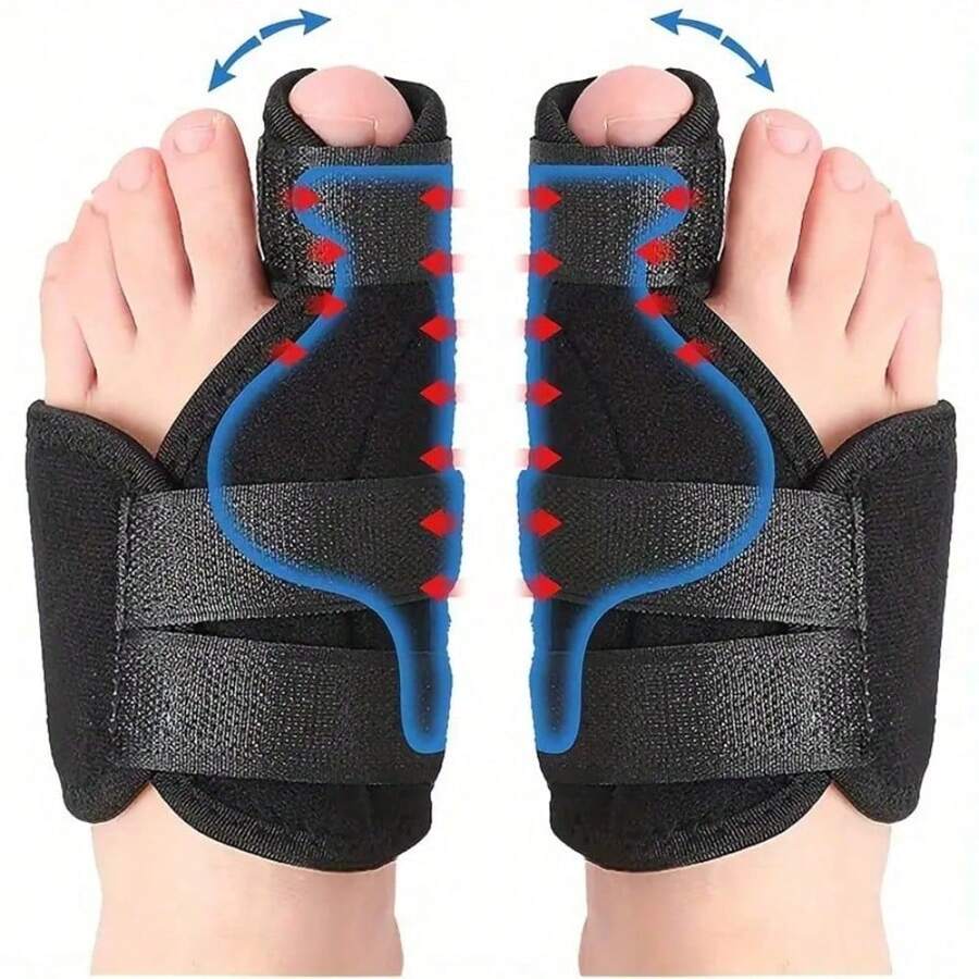 Big Toe Hallux Valgus Pads, Big Toe Corrector, Built-In Metal Plate ...