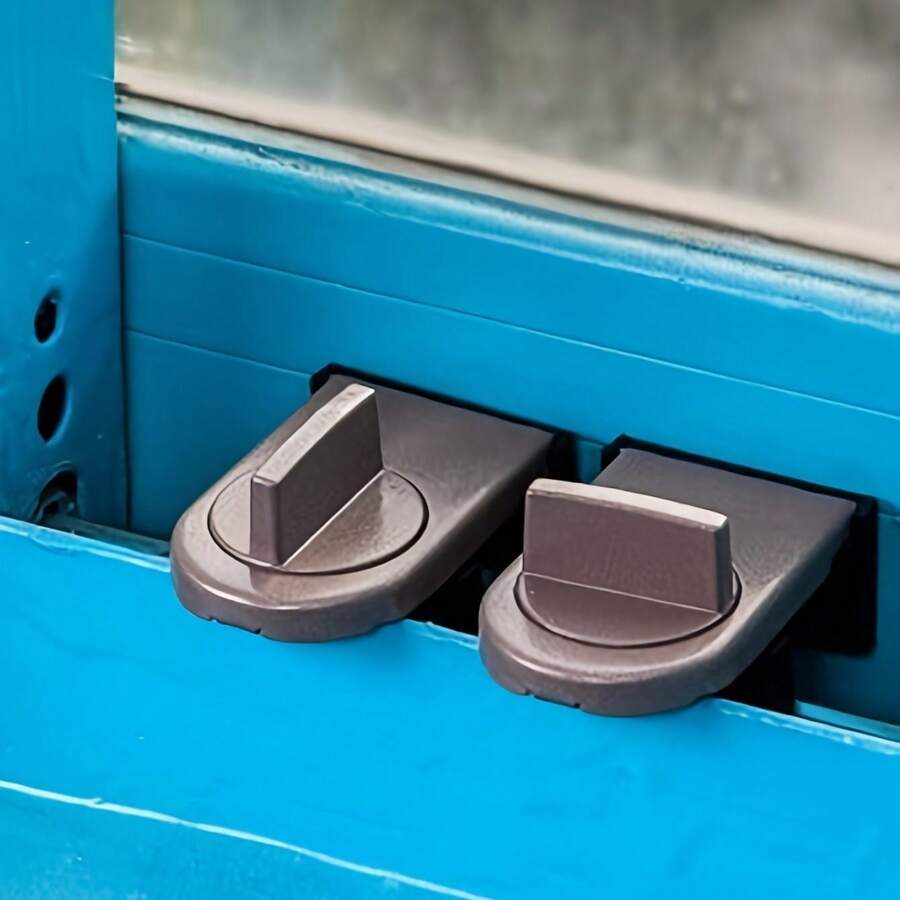 Window Lock Stopper, 4pcs Set, Anti-Theft Window Fan Stopper, Window ...