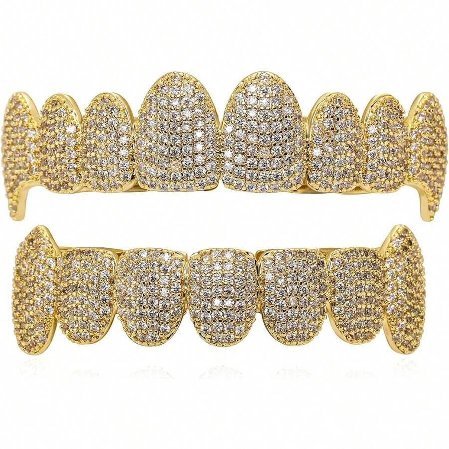 TOPGRILLZ Dientes de vampiro Grillz - Grillz de plata para tus dientes ...