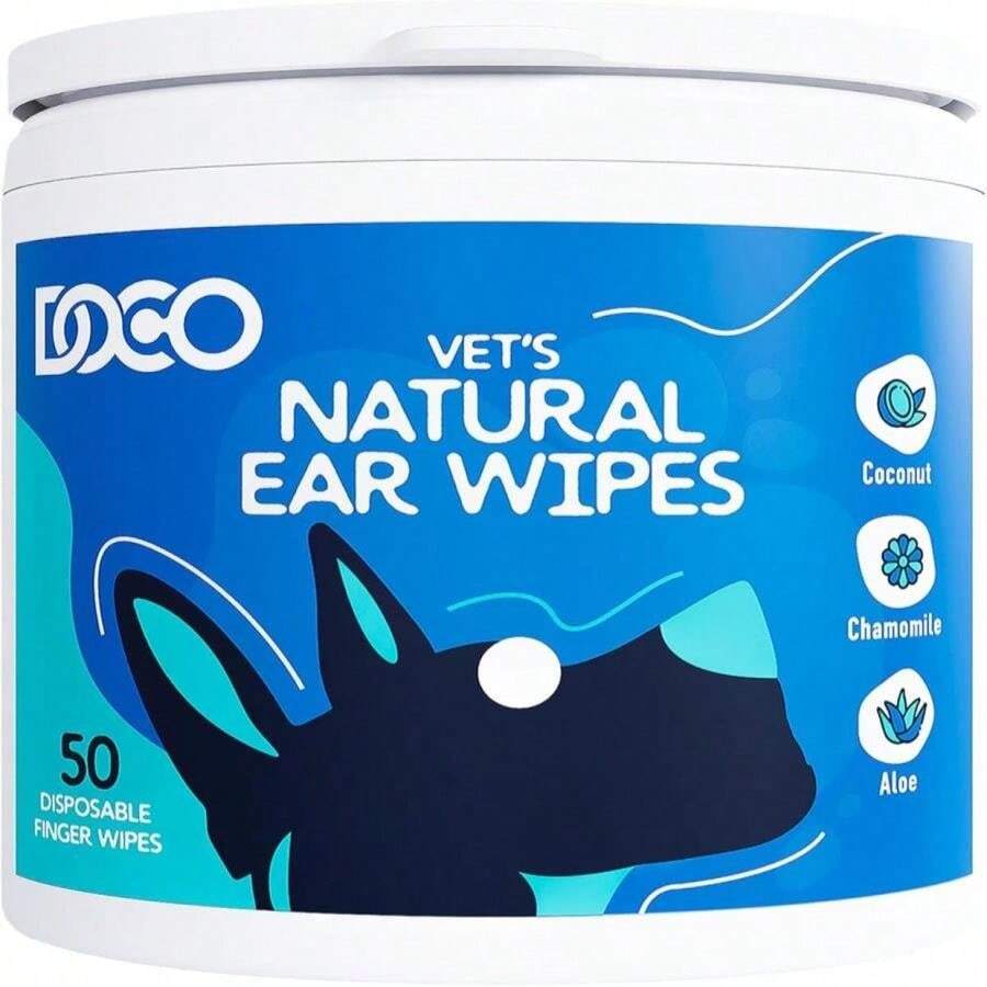 DOCO Dog Ear Cleaner Wipes Finger Cleaning Kit For Dogs & Cats ...