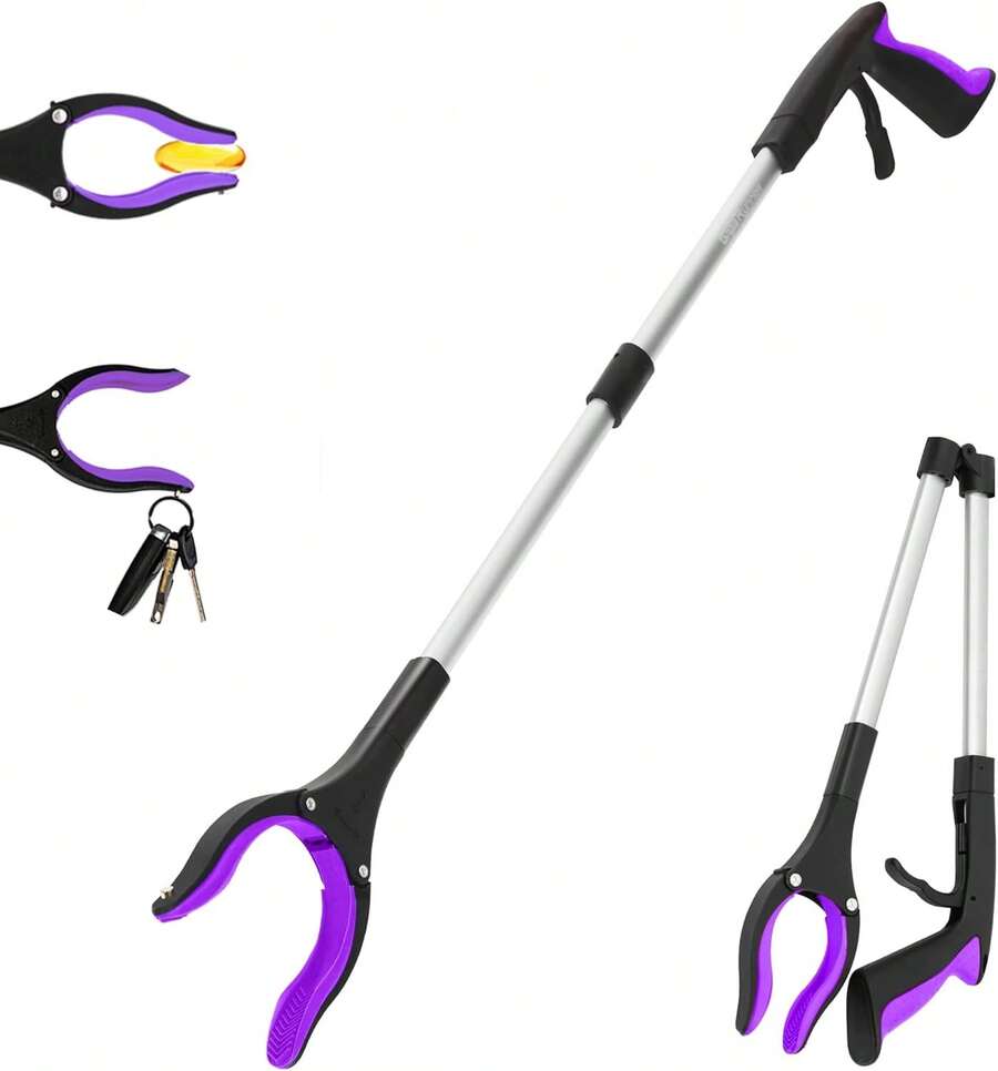 Grabber Reacher Tool - 32" Reacher Grabber Tool With Strong Magnetic And Swivel Head - FDA ...