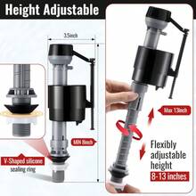 Toilet Flusher Replacement Kit, 2-Inch Toilet Flusher Repair Kit ...