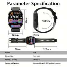 ERUN This Unisex 1.84-Inch HD Touchscreen Smartwatch Features A 180mAh ...
