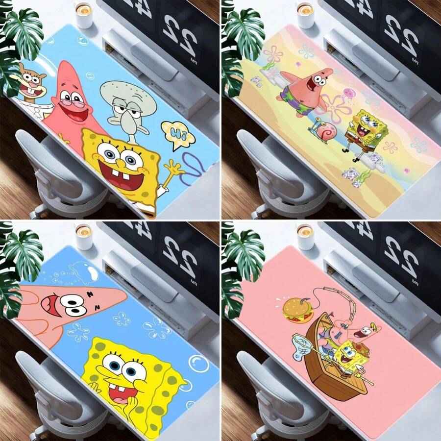 1/4ชิ้น แอนิเมชั่น SpongeBob SquarePants Movie Pattern - แผ่นรองเมาส์ ...