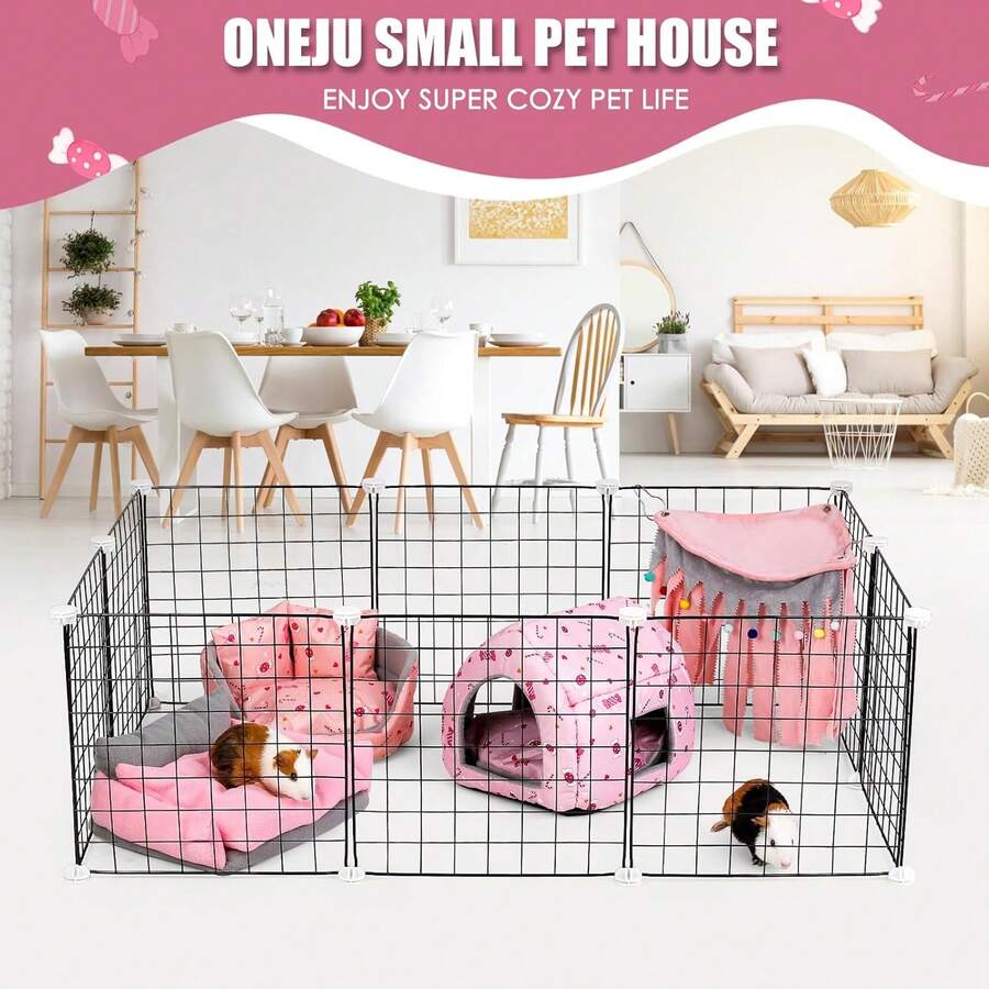 ONEJU Guinea Pig Hideout - Guinea Pig Bed, Bunny Hideout, Rabbit Hides ...