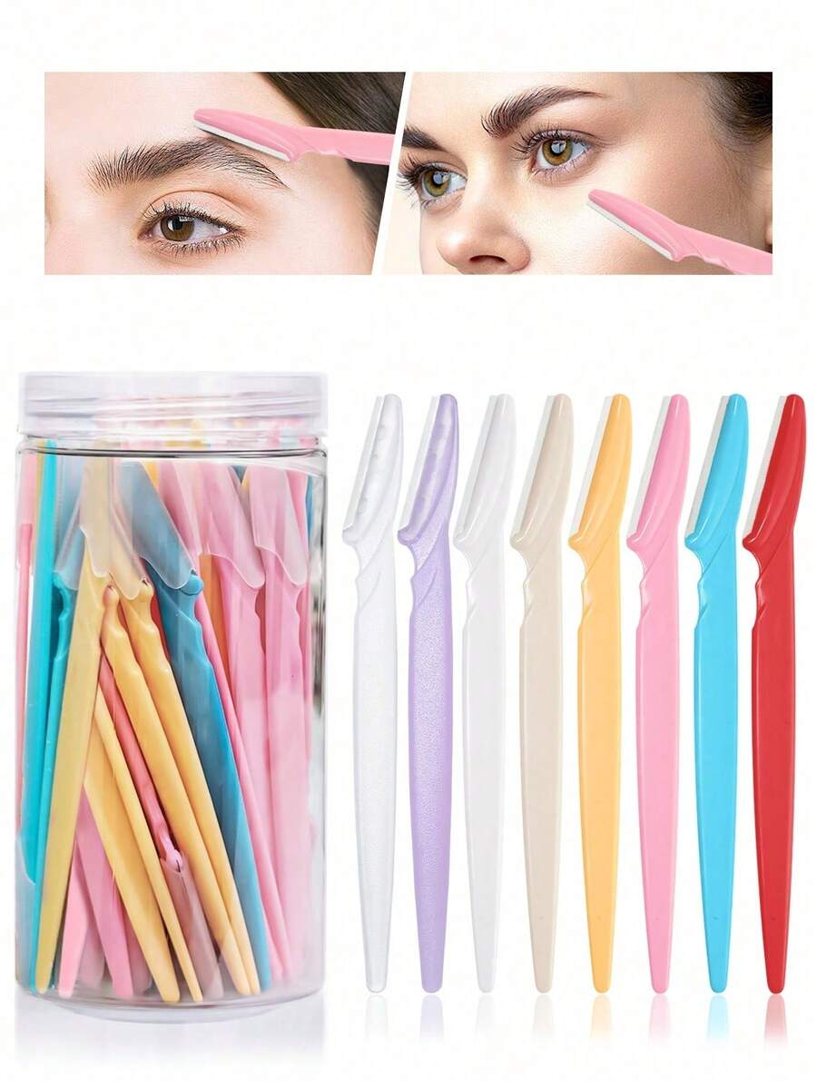 30pcs Male And Female Facial Razors, Eyebrow Trimmers, And Facial Hair ...