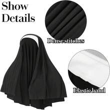 Nun Headpiece Costume, Elegant Nun Habit Cap Costume Accessory Women ...