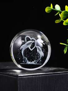 2 Stücke (Kugel+Basis), 60mm Meteor Mond, Basis geschnitzt 3D ...