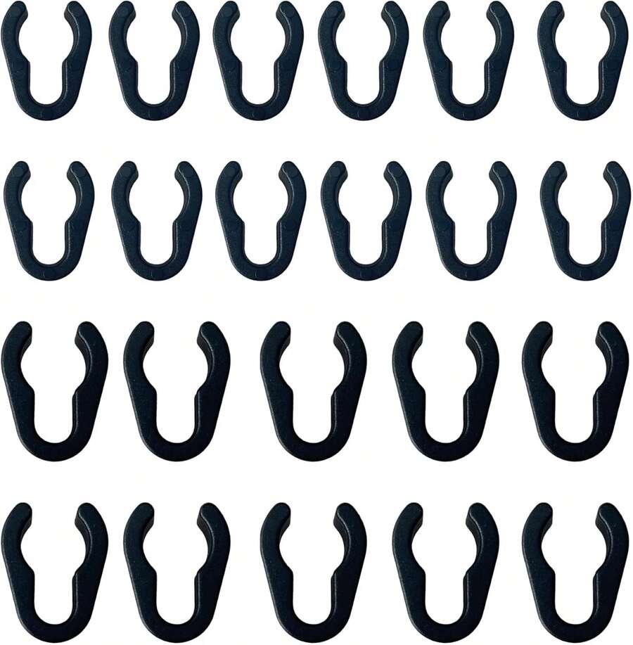 60 Pcs Universal Microphone Cable Clip, Plastic Stand Cable Clips For ...