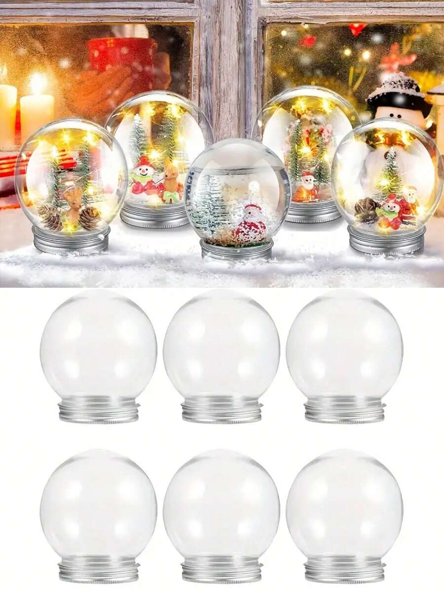 10pcs/Set DIY Snowball Kit, Transparent Plastic Water Balls With Screw ...
