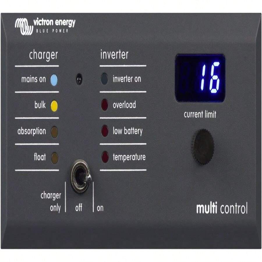 Panel de control digital Victron Energy 200_200 Amp Multi Control ...