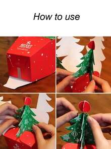 Christmas Tree Gift Box Set, Includes Pop-Up Paper Christmas Tree Gift ...