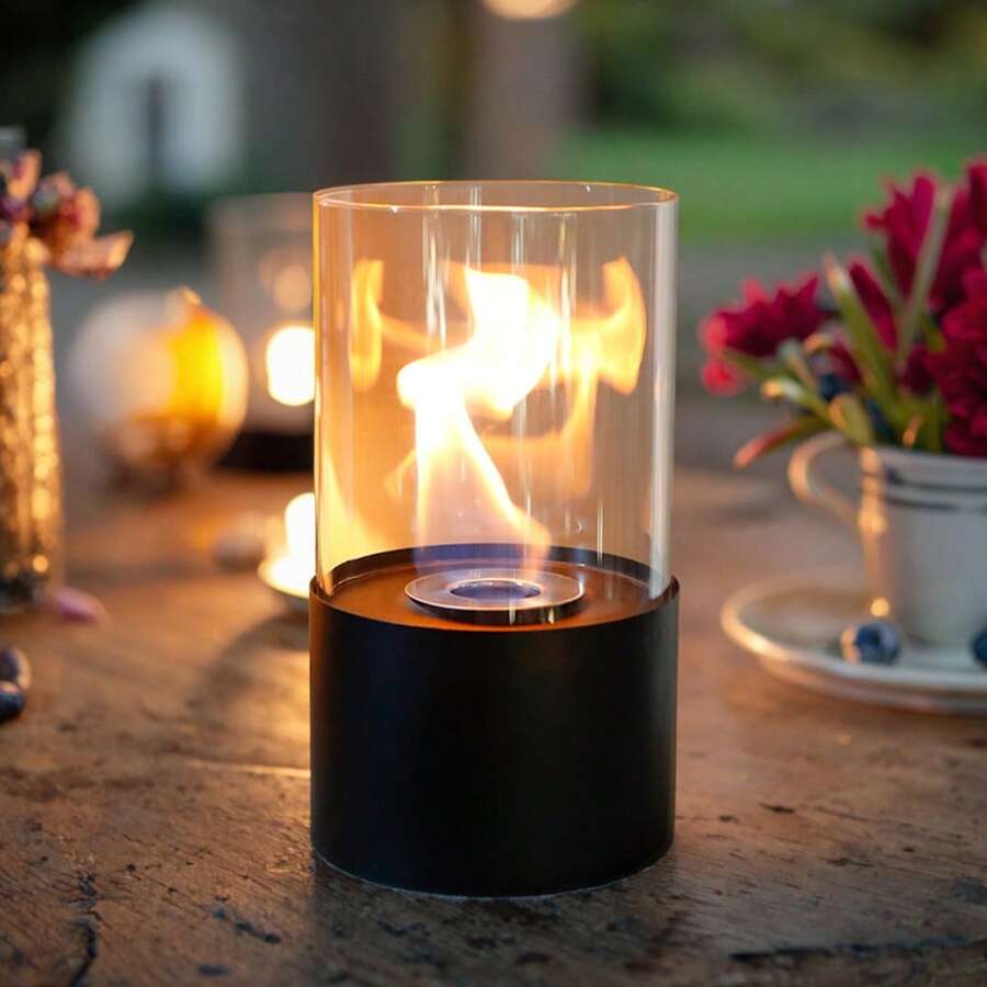 Tabletop Fire Bowl Pot Indoor/Outdoor Portable Tabletop Fireplace–Clean ...