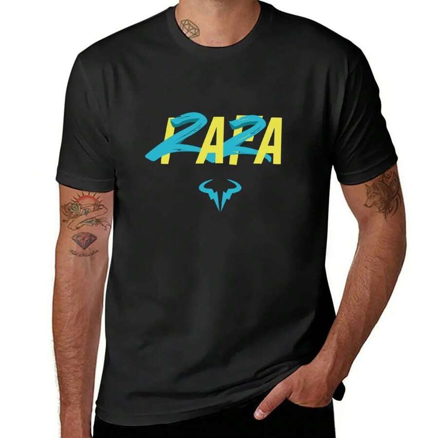 Rafa 22 T-Shirt Cotton T-Shirt Men Vintage Clothing Plain T-Shirt For ...