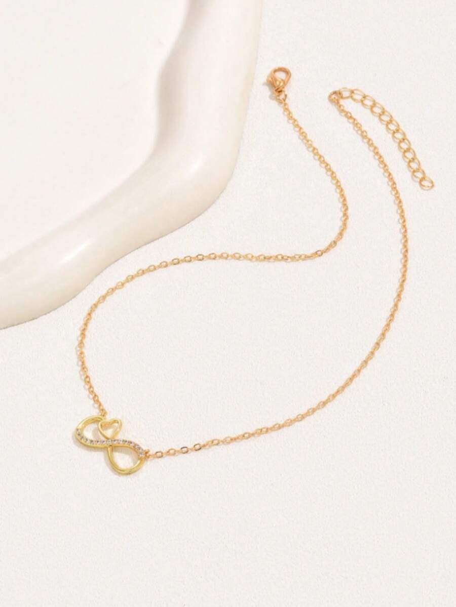 Vintage Unique Interlocked Heart Pendant Necklace, Wholesale Infinity ...