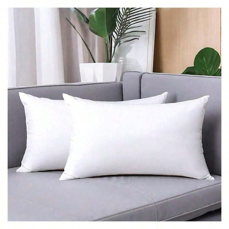 Throw Pillow Inserts 12x20 Inch - Polyester Pillow Forms - Rectangle ...