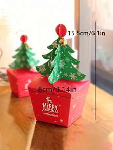 Christmas Tree Gift Box Set, Includes Pop-Up Paper Christmas Tree Gift ...