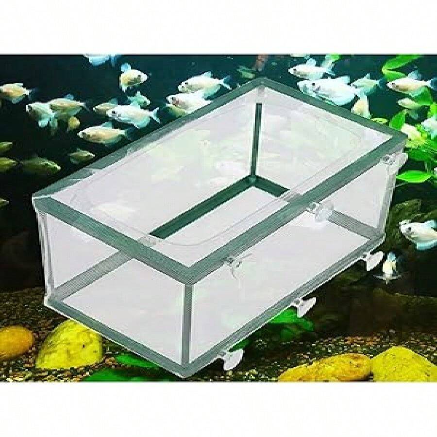 Aquarium Mesh Hatchery Breeder Plastic Frame Fish Tank Separation ...