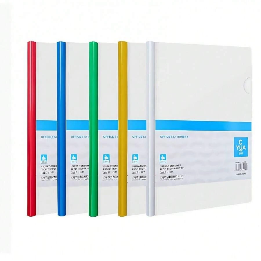 20/10/5pcs A4 File Folder With Pull Rod, Lever Clip, Colorful Loose ...