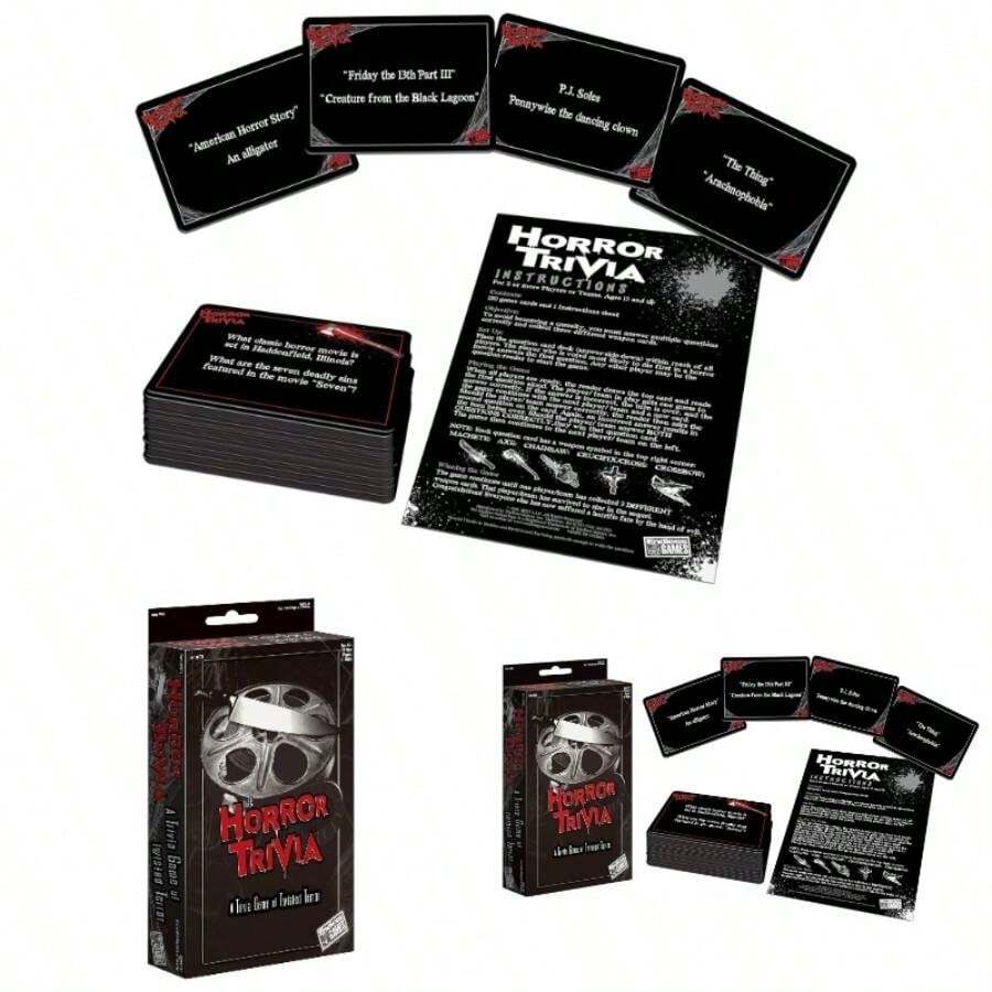Horror Trivia Card Game - Your Knowledge Of Horror Culture Facts With ...