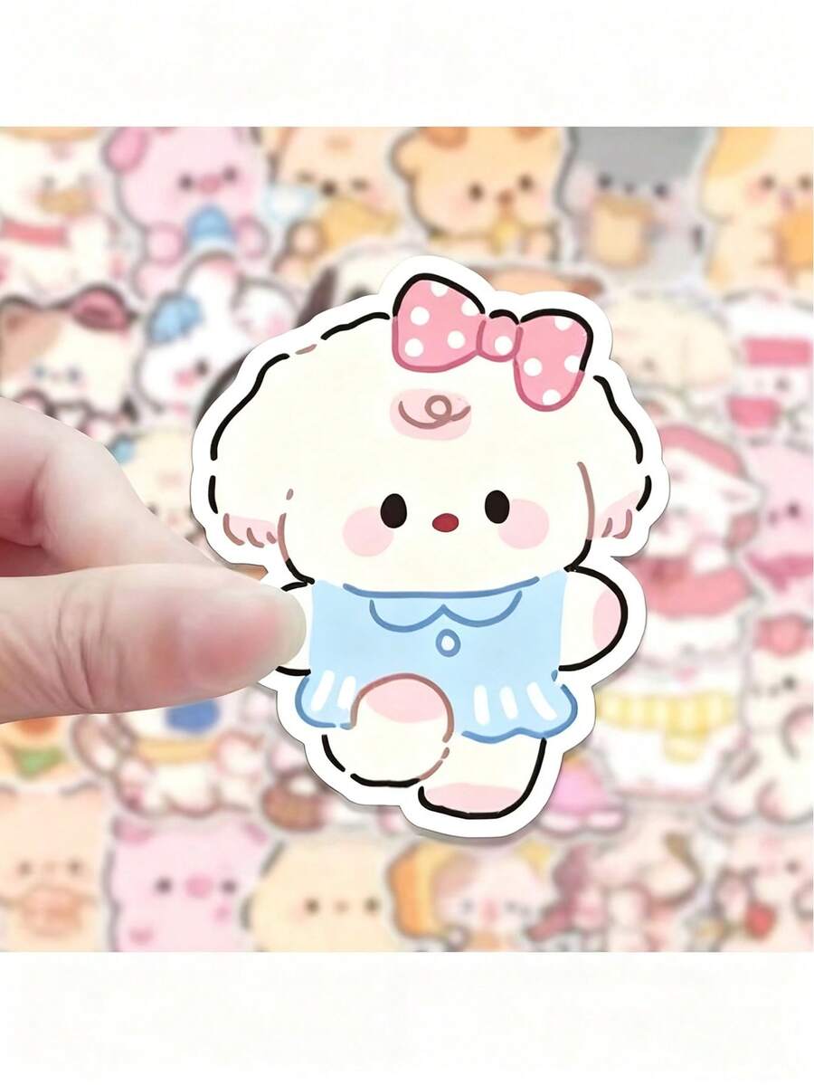 100pcs/Pack Cute Mini Animal Stickers, Cats, Dogs, For Scrapbooking ...